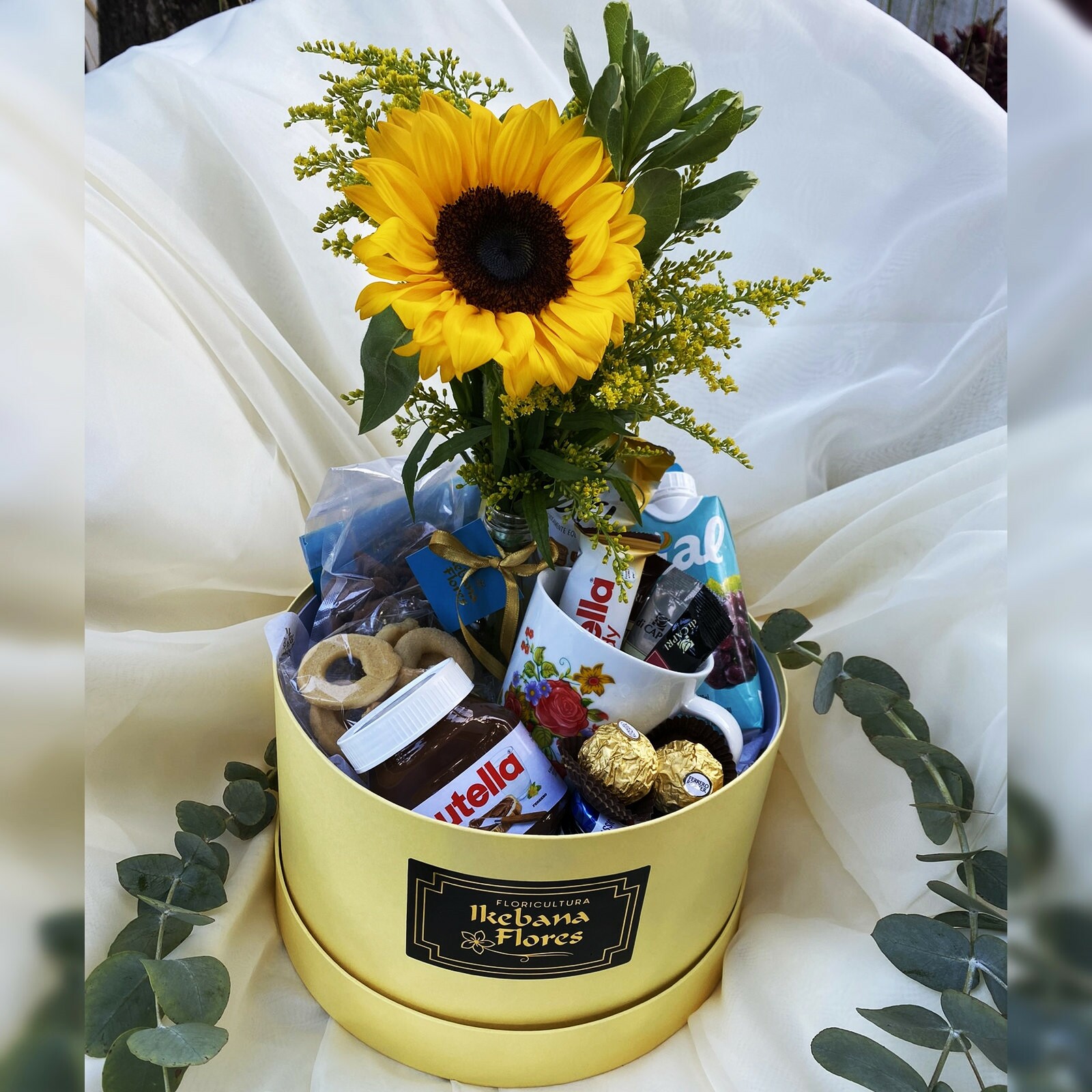 Cesta Girassol | Ikebana Flores